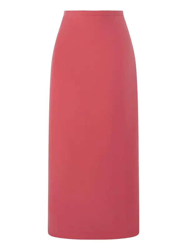 Bernadette Norma Taffeta Maxi Skirt - Red