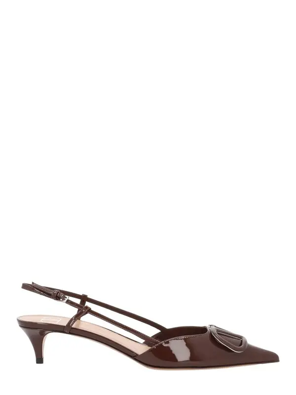 Valentino Garavani Vlogo Signature Slingbacks - Brown