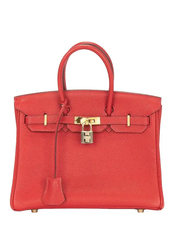 Hermès Togo Birkin 25 Retourne Handbag - Rouge Vif