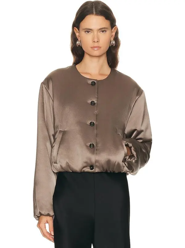 LESET Barb Bomber Jacket - Taupe