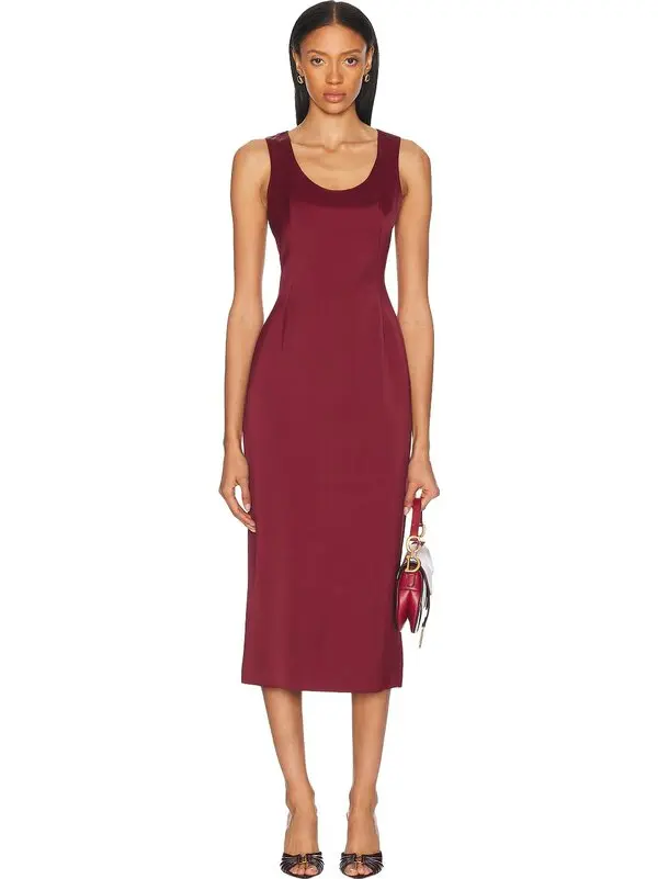 ALFIE Haya Dress - Dark Red