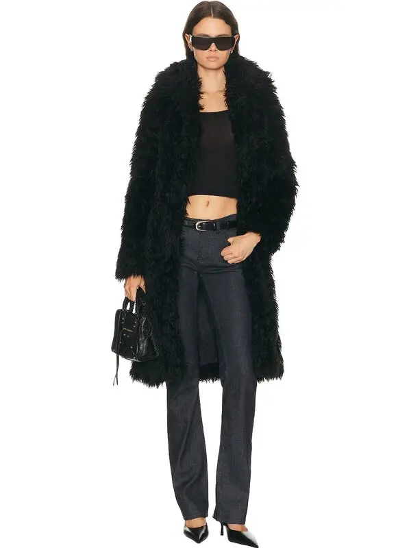 Acne Studios Oflama Messy Coat - Black