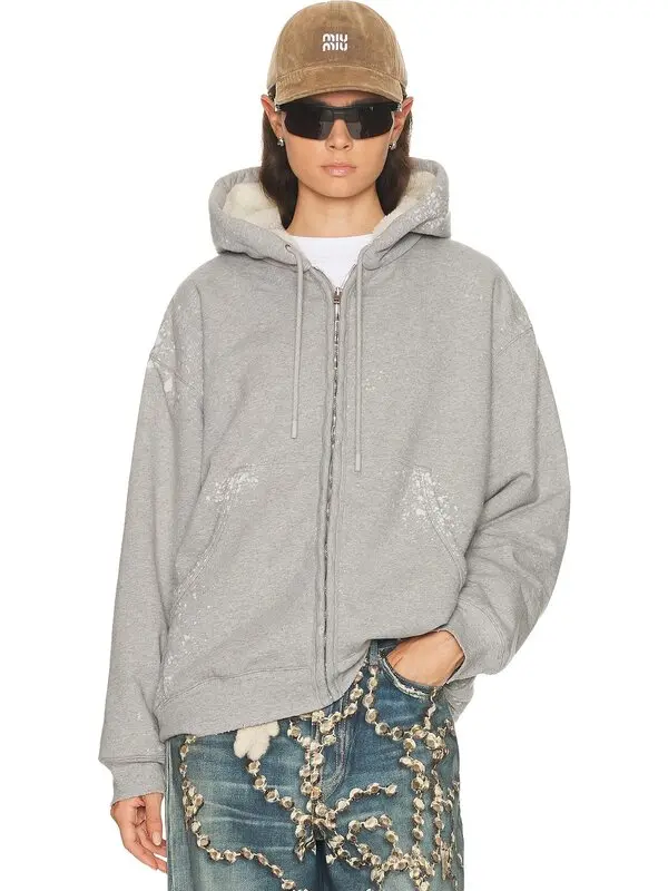 Acne Studios Flexa Fleece Sweatshirt - Grey Melange