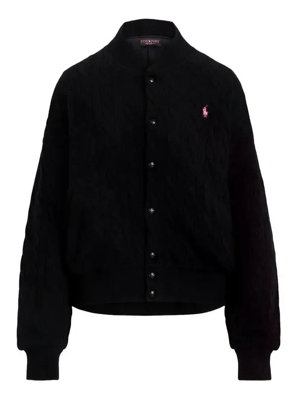 Polo Ralph Lauren Cable-knit Buttoned Cardigan - Black