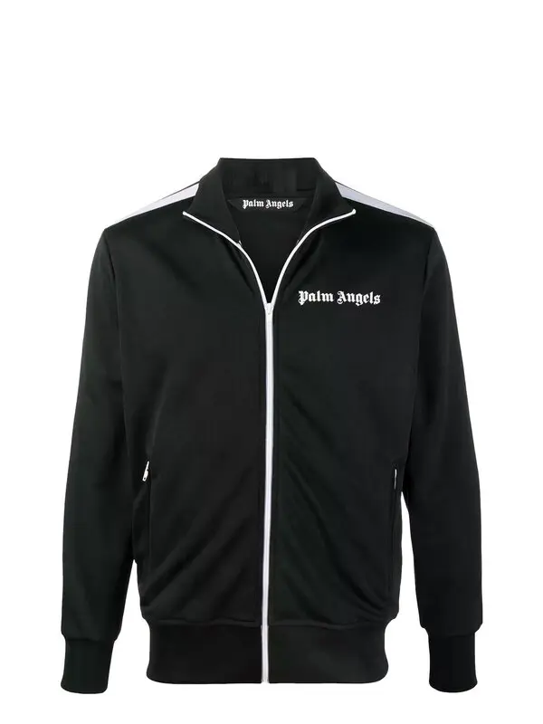 Palm Angels Logo-print Track Jacket - Black