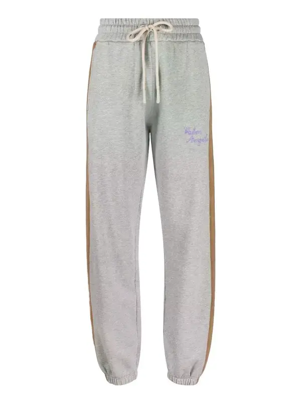 Palm Angels Logo-embroidered Track Pants - Grey