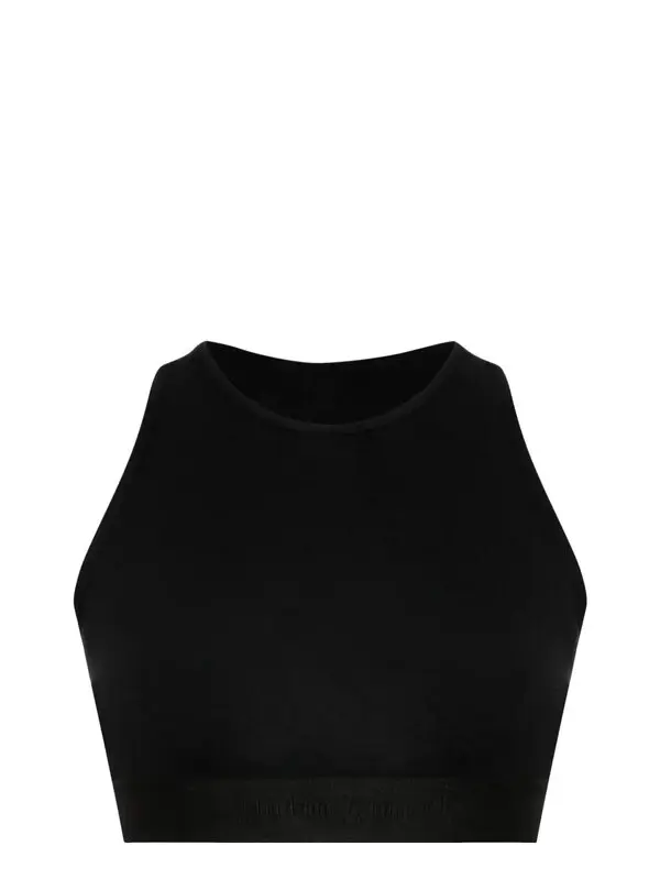 Palm Angels Logo-tape Racerback Bralette - Black