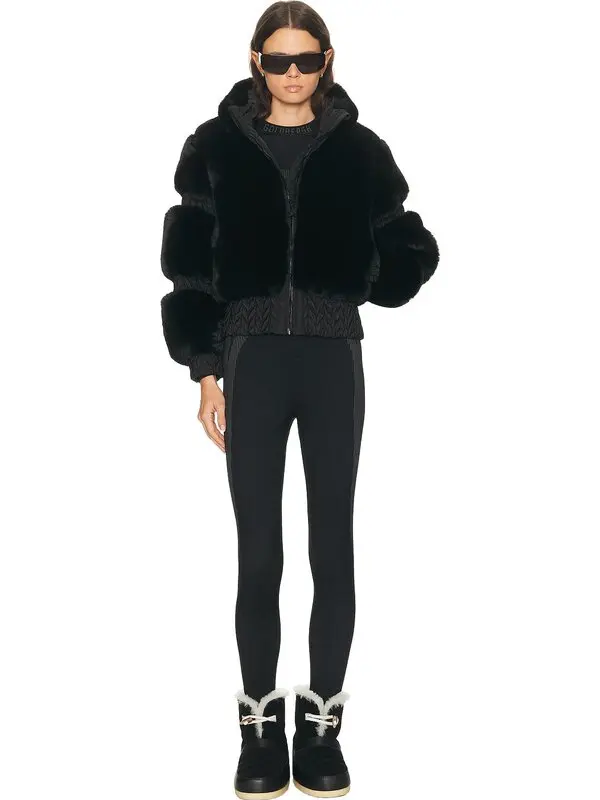 Goldbergh Furry Ski Jacket - Black