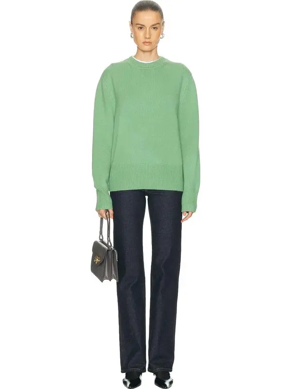 Renggli Oversized Crewneck Sweater - Jade