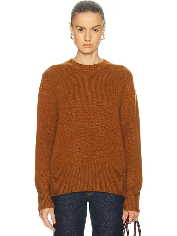 Renggli Oversized Crewneck Sweater - Saffron