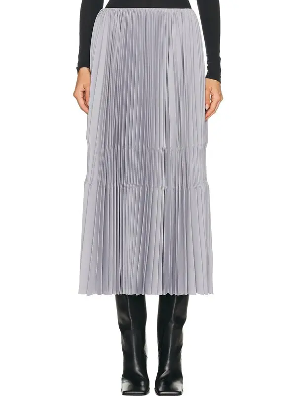 Alaïa Pleated Skirt - Gris Souris