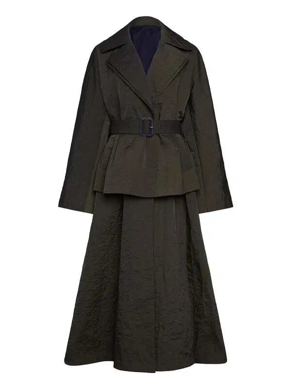 Alaïa Layered Trenchcoat - Olive