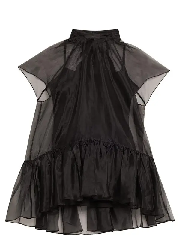 Simkhai Beaux Organza Mini Dress - Black