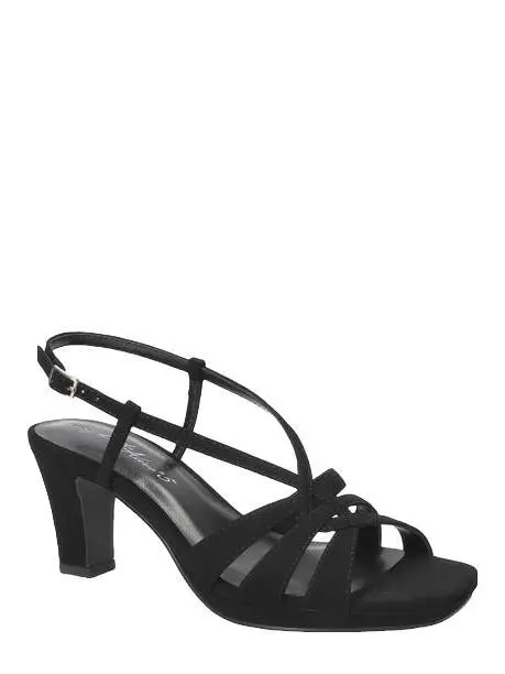EASY WORKS BY EASY STREET Slingback Platform Sandal - Black Lamy