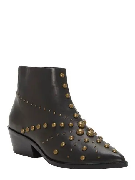1.State Sobel Studded Bootie - Black Leather