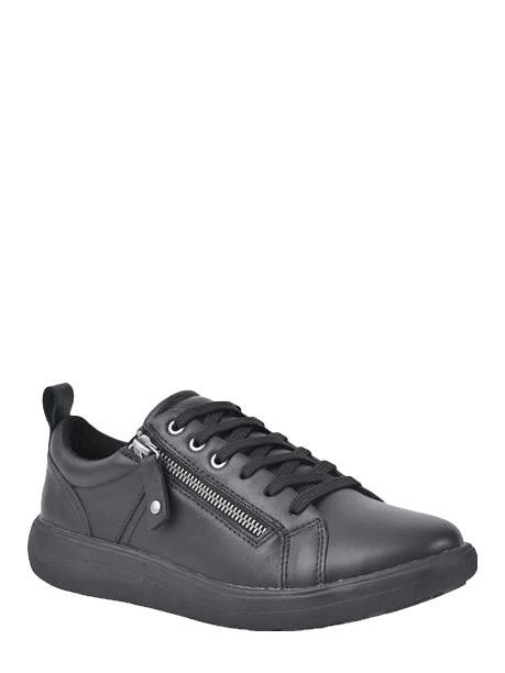 STRIVE Talia Leather Sneaker - Black/black