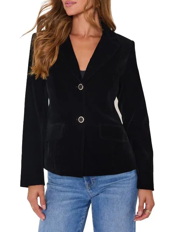 VICI Velvet Blazer - Black