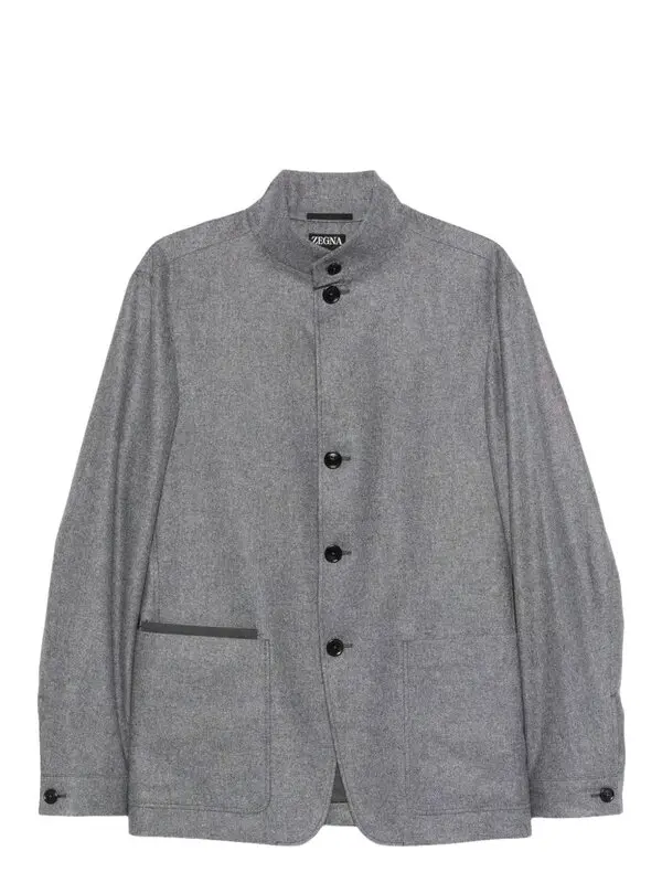 Zegna Button Pockets Jacket - Grey