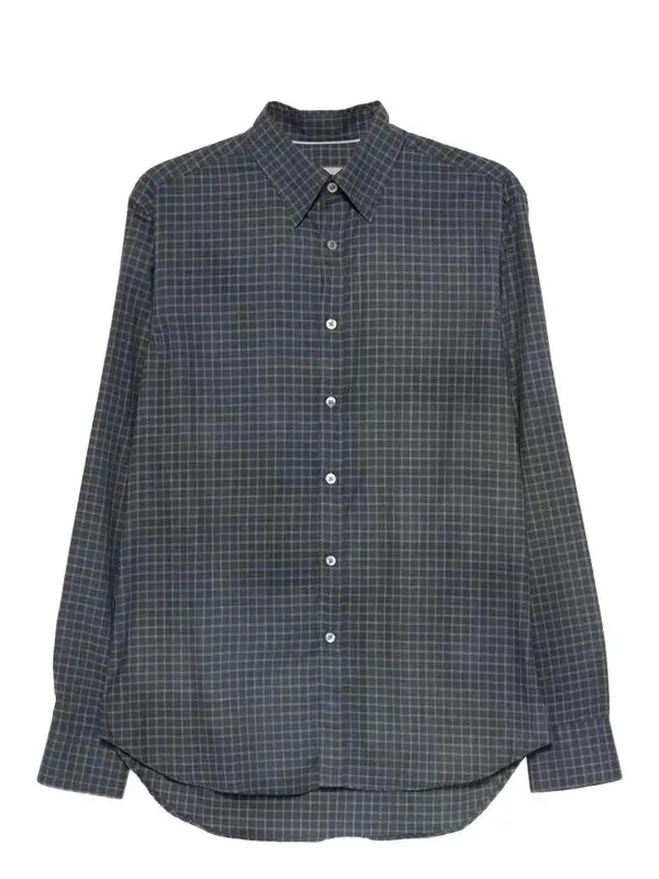 Canali Checked Shirt - Blue
