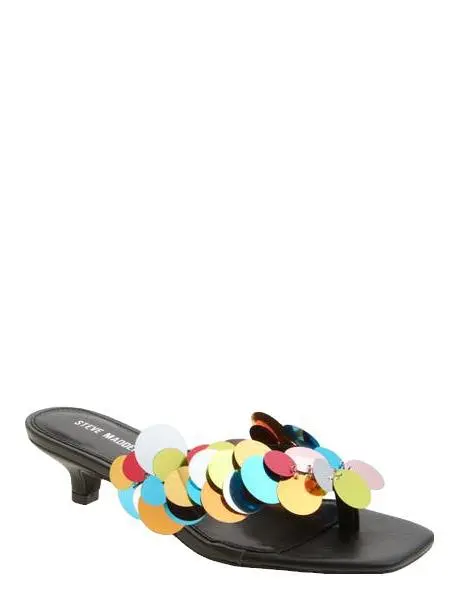 Steve Madden Tracie Paillette Flip Flop - Bright Multi