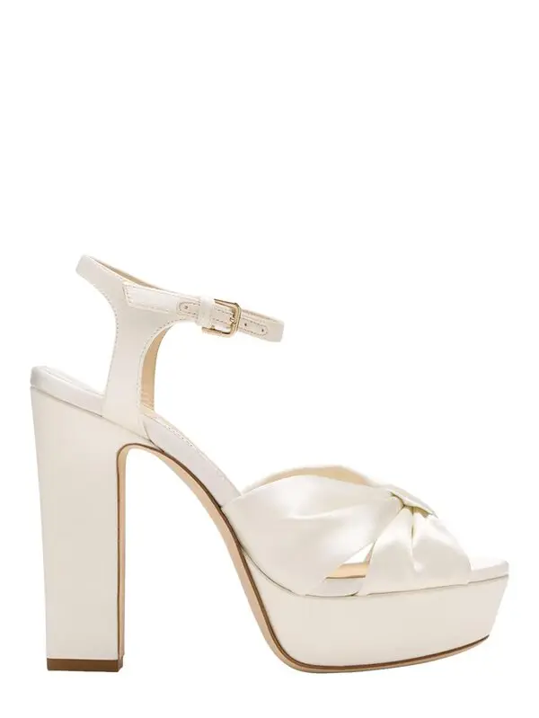 JIMMY CHOO Heloise Platform Sandals - Ivory
