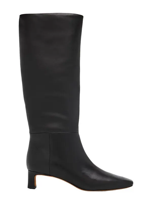 Vince Harlan Leather Knee-high Boots - Black