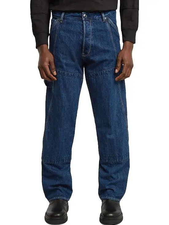 G-star Raw Contor 3d Loose Carpenter Jeans - Worn In Blue Stream