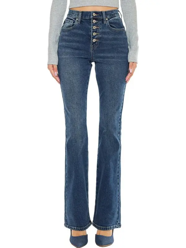 KANCAN Zina High-rise Vintage Bootcut Jeans - Dark Wash