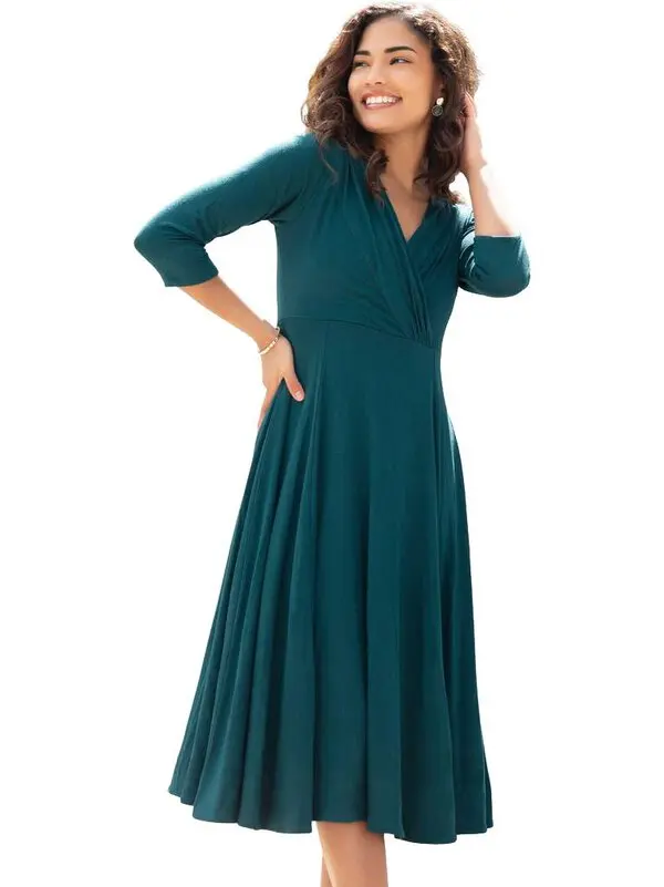 ALIE STREET LONDON Petite Annie Dress - Pine Green