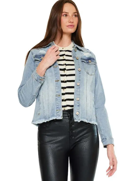 KANCAN Wilson Denim Trucker Jacket - Medium Wash