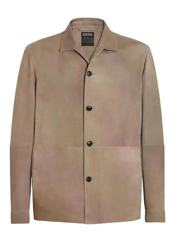 Zegna Buttoned Chore Jacket - Brown