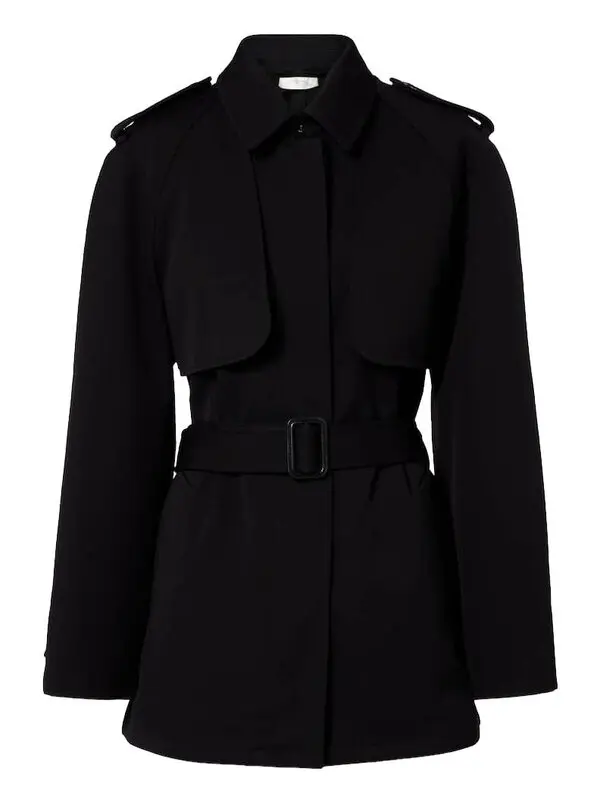 THE ROW Usuaia Belted Virgin Wool Jacket - Black