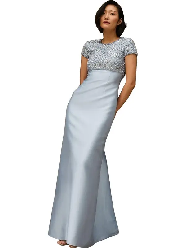 Sachin & Babi Embellished Amsterdam Gown - Glacial Blue