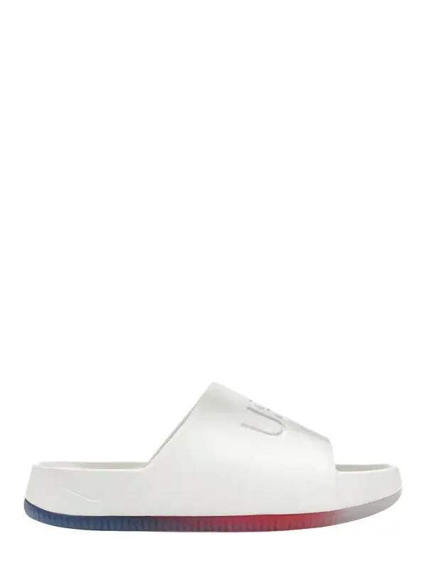 Nike Calm Embossed Slides - White