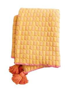 TIN MARIN Handwoven Sujani Throw - Sona