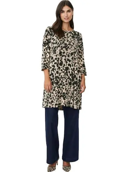 MASAI COPENHAGEN Gertine Printed Tunic - Oxford Tan