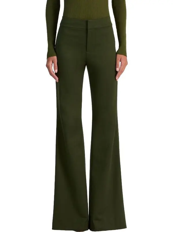 Alice + Olivia Andrew Bootcut Pant - Green