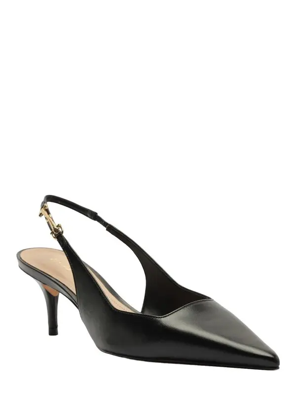 AREZZO Laurel Pointed Toe Slingback Pumps - Black