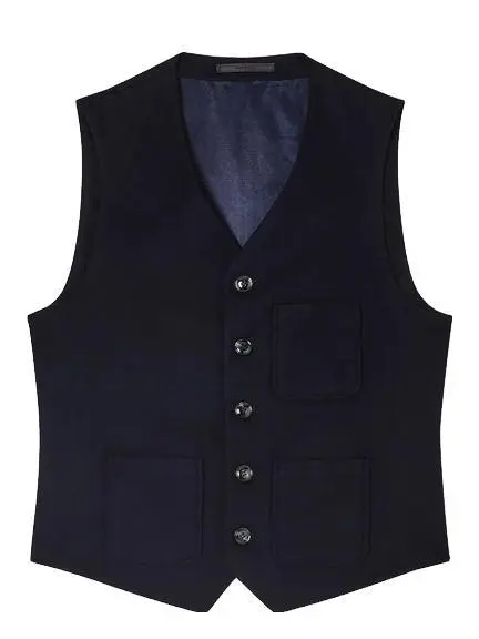Giorgio Armani Cashmere Cloth Waistcoat - Navy