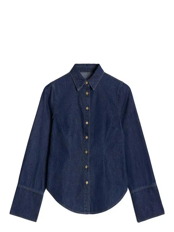 7 For All Mankind Shaped Shirt - Denim