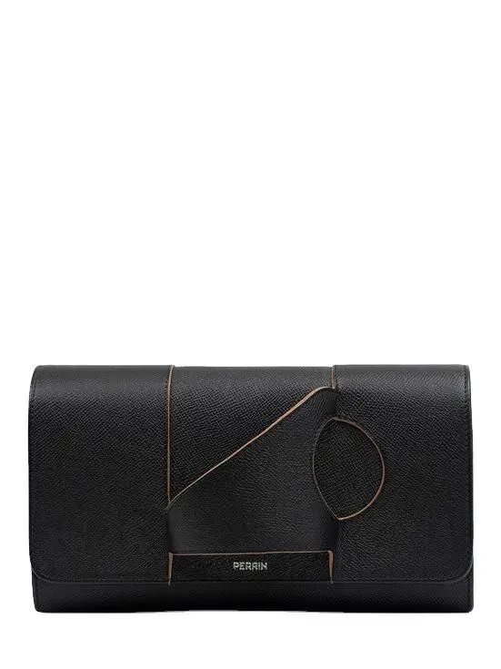 Perrin Lasymetrique Glove Clutch - Black