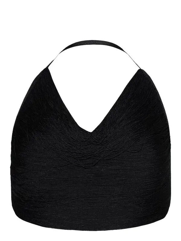 Attico Cropped Top - Black