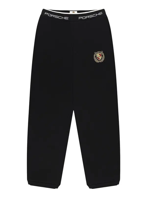 Aimé Leon Dore X Porsche Jacquard Logo Sweatpant - Black