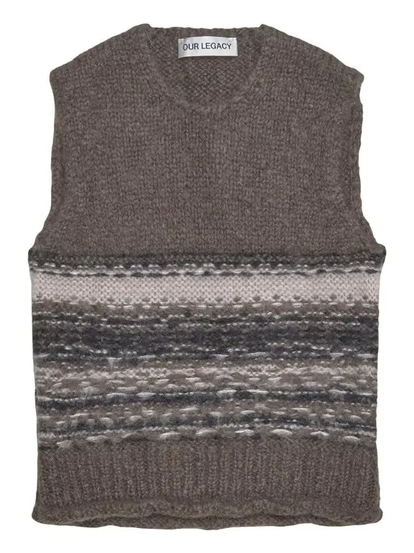 Our Legacy Pleaser Tank Fair Isle - Blue