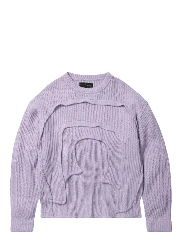 WHO DECIDES WAR BY EV BRAVADO L'arc Woven Sweater - Purple