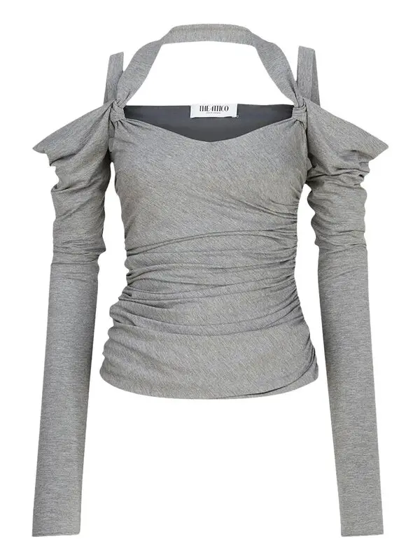 Attico Long-sleeve Top - Grey