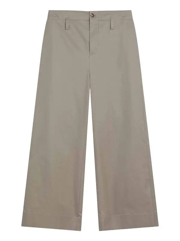 Alexander McQueen Wide Leg Trousers - Brown
