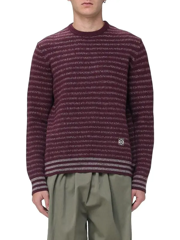 Loewe Striped Sweater - Burgundy
