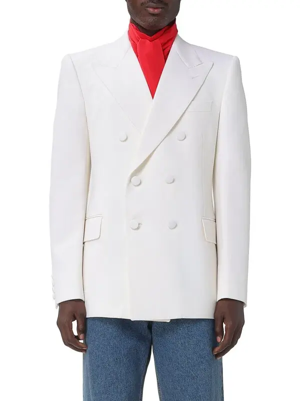 Valentino Garavani Double Breasted Jacket - White