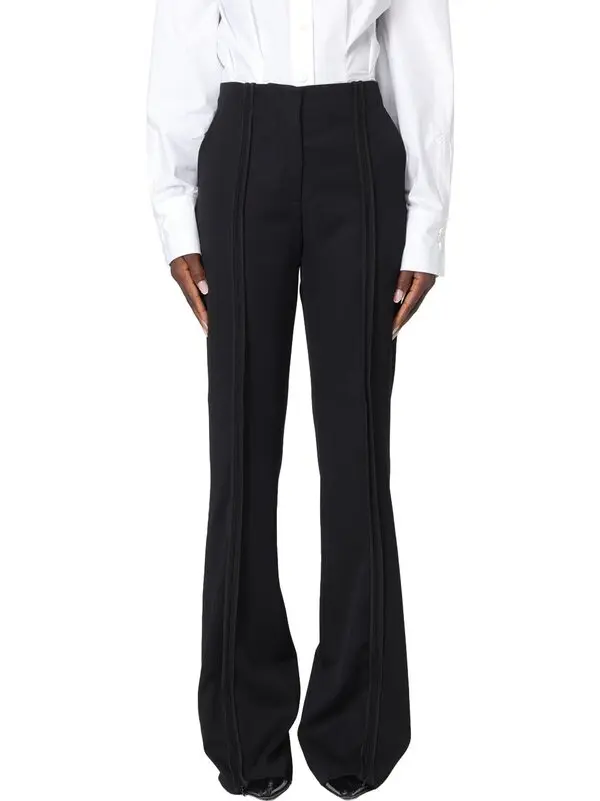 Attico Flared Tailored Pants - Black